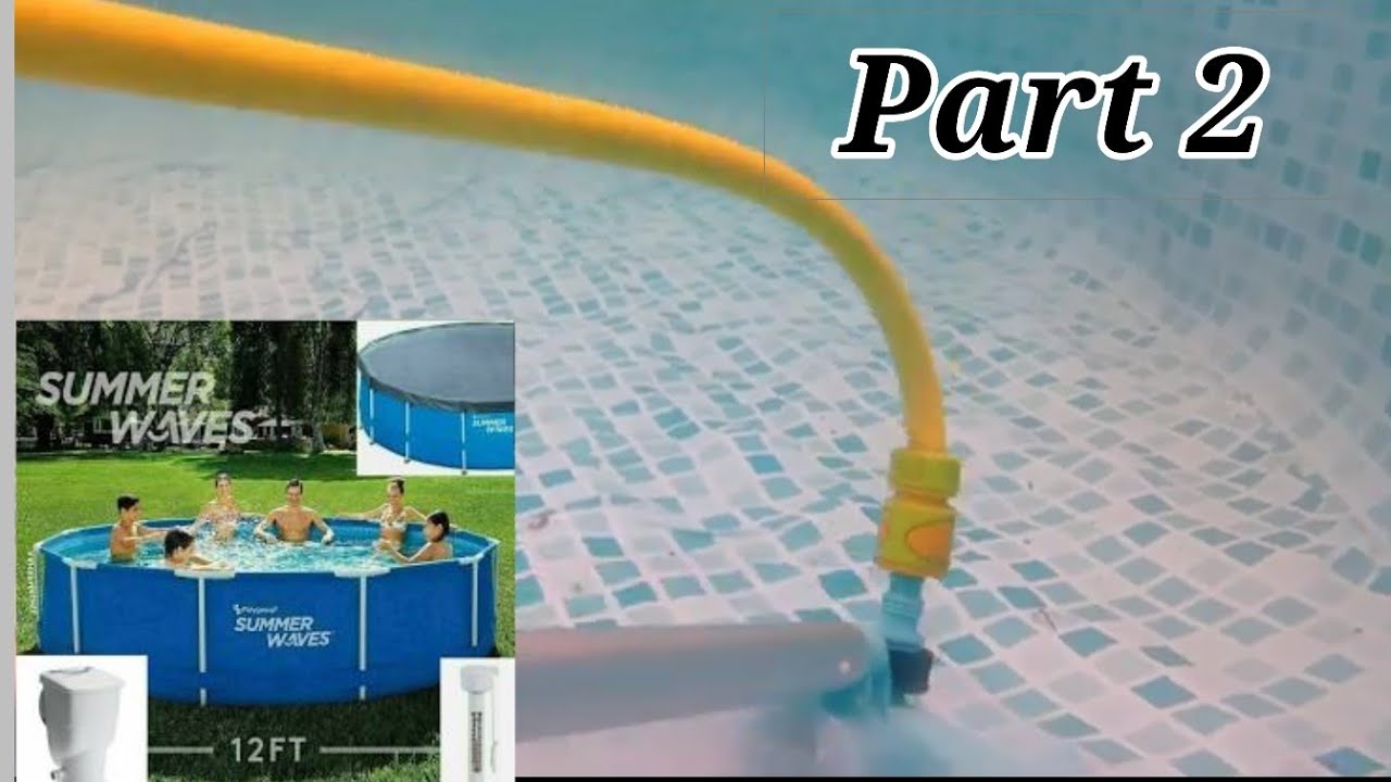 So I cleaned a Summer Waves 12ft Pool | Aldi - YouTube