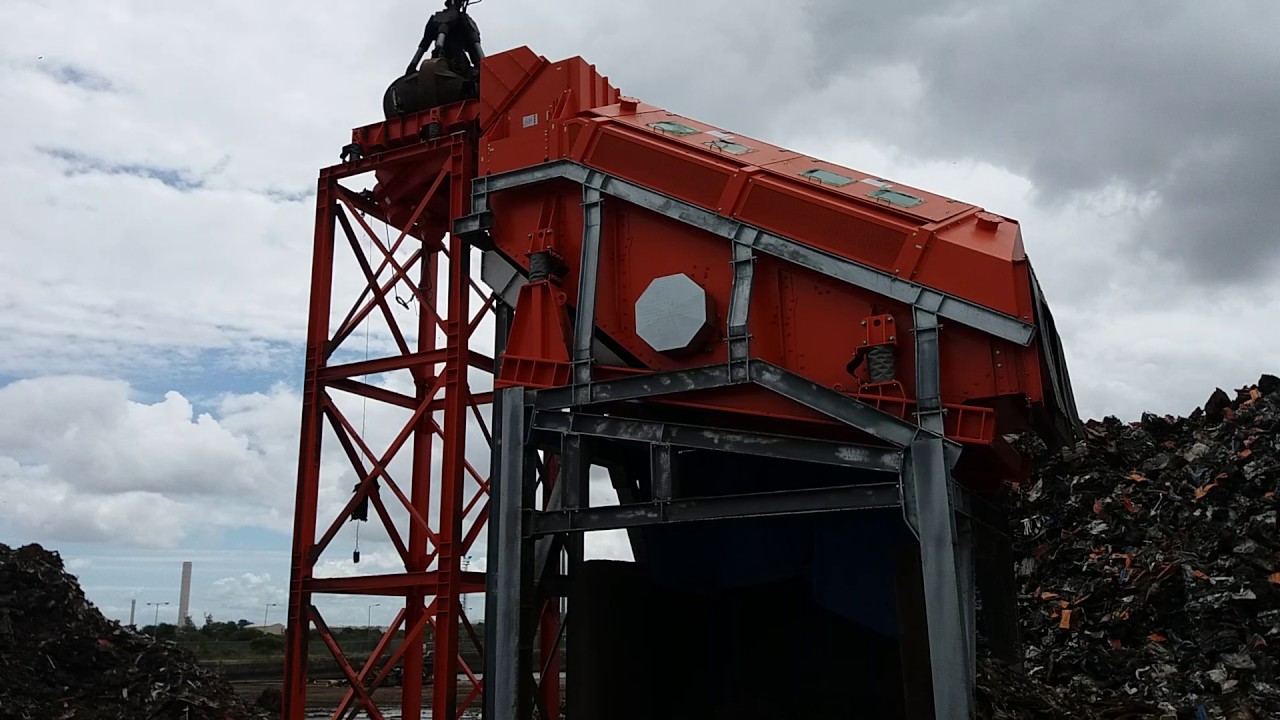 iFE waste screen in production Barry Docks - YouTube