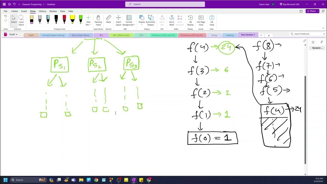 Class 27: Dynamic Programming (Factorial, Fibonacci, 01-Knapsack) [beginner-batch-1] - YouTube