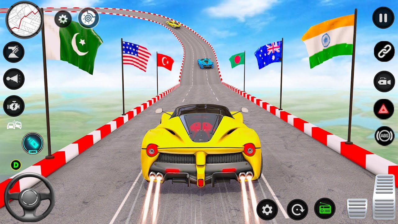 ramp car stunt game 3d_car racing gameplay car gaming - YouTube