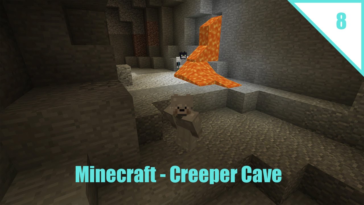 Minecraft Survival - Episode 8 - Creeper Cave - YouTube