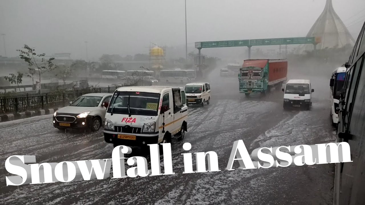 Snowfall in Guwahati || Hailstorm in Assam 2022 India, Assam#Snowfall ...