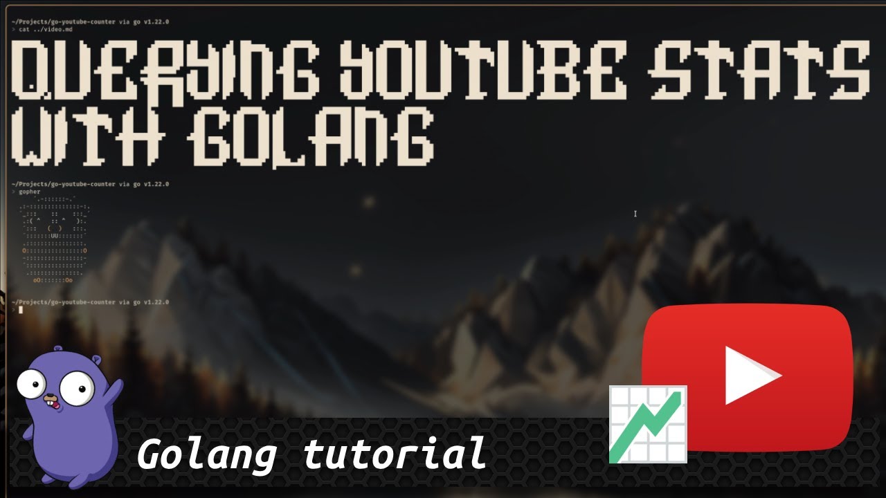 Querying Youtube stats with Go (Code-along tutorial) - YouTube