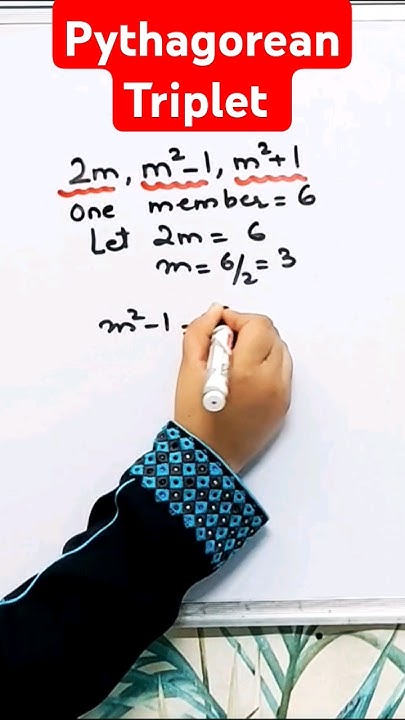 Write a Pythagorean Triplet whose one member is 6 #shorts #viral #trending - YouTube