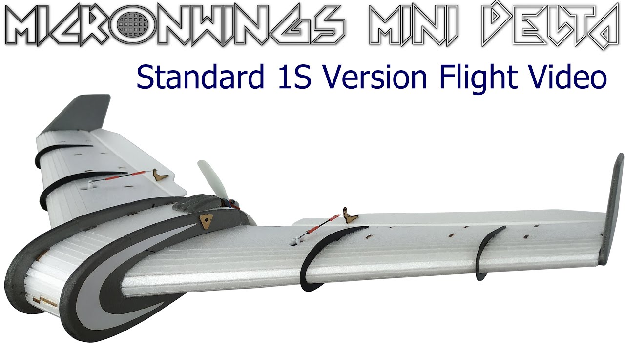 MicronWings Mini Delta V2 - 1S Setup - YouTube