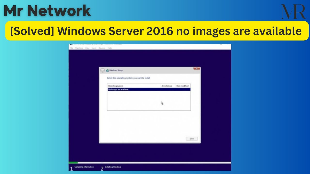 [Solved] Windows Server 2016 no images are available - YouTube