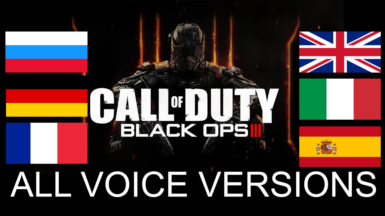 Call of Duty Black Ops 3 - All Voice Versions Localizations - YouTube