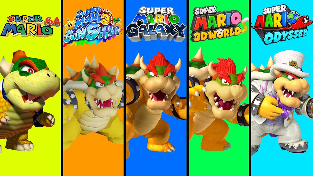 Evolution of Bowser in 3D Mario games (1996-2023) - YouTube
