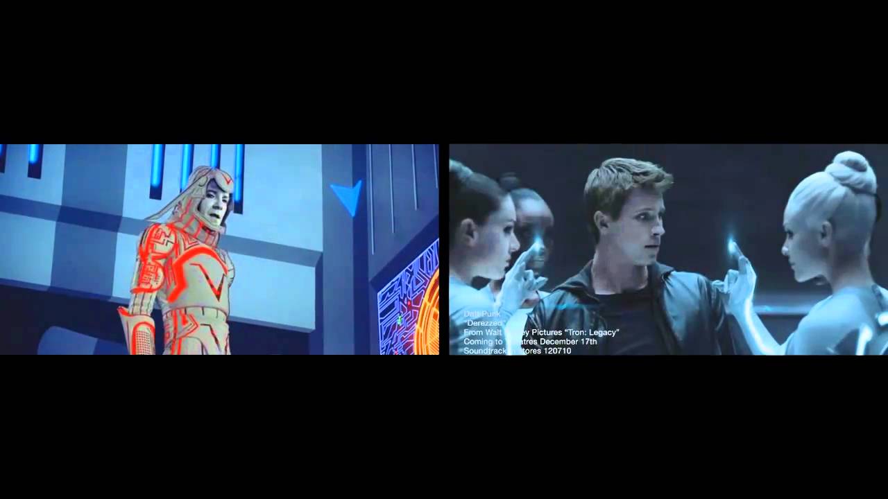 Original TRON: 1982 - Daft Punk's "Derezzed" Mashup COMPARISON - YouTube