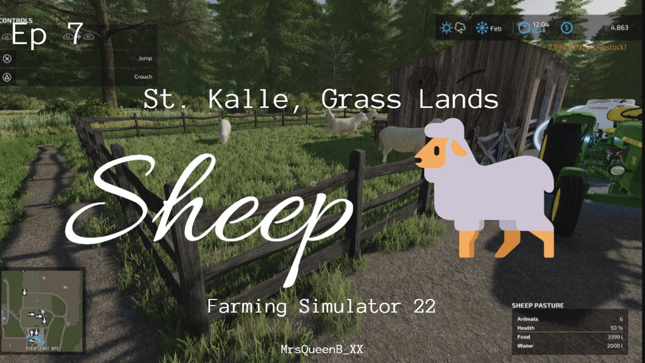 FS 22 - Sheep 🐑 - Ep 7, St. Kalle, Grass Lands - 4K - ASMR - YouTube