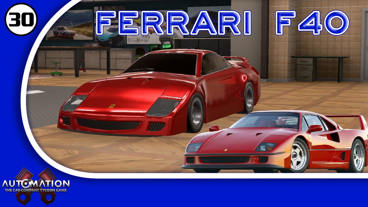 RECREANDO UN FERRARI F40 EN AUTOMATION | Automation + Beamng.drive ...