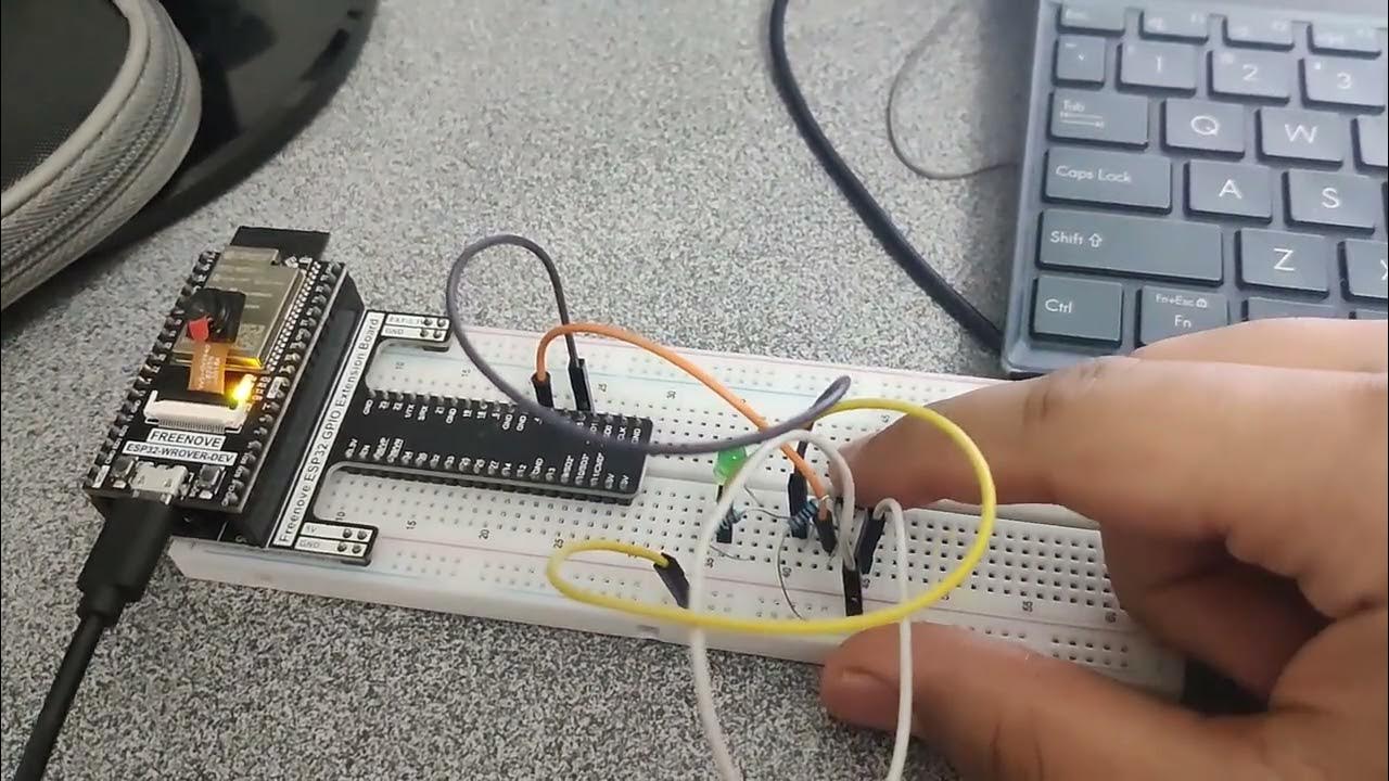 Controlling LED using a button - YouTube