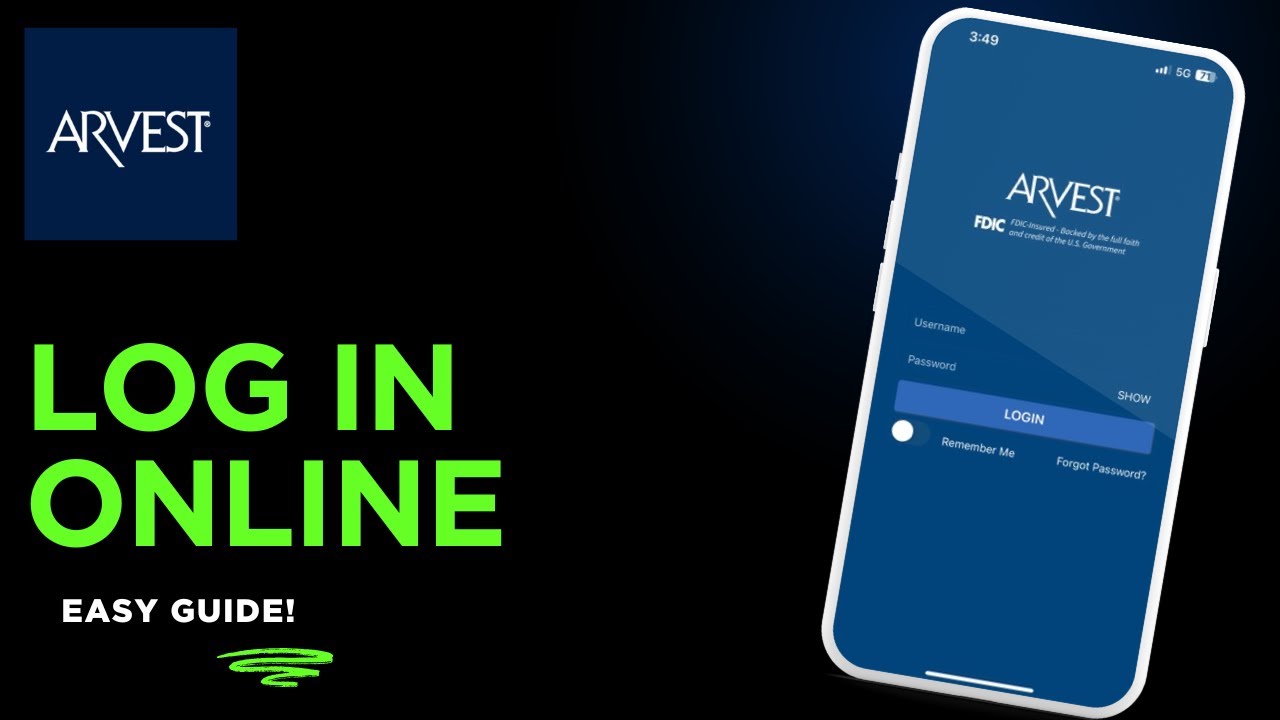 How to Login to Arvest Bank Online Banking - YouTube