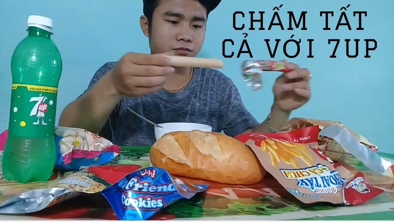 DVT: Thử thách chấm tất cả mọi thứ với nước ngọt 7up | Challenge ...