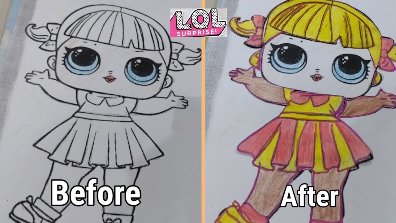 💙Paper Diy 🎁 L.o.l Surprise Doll||Diy Paper Craft Ideas||Art and Craft ...