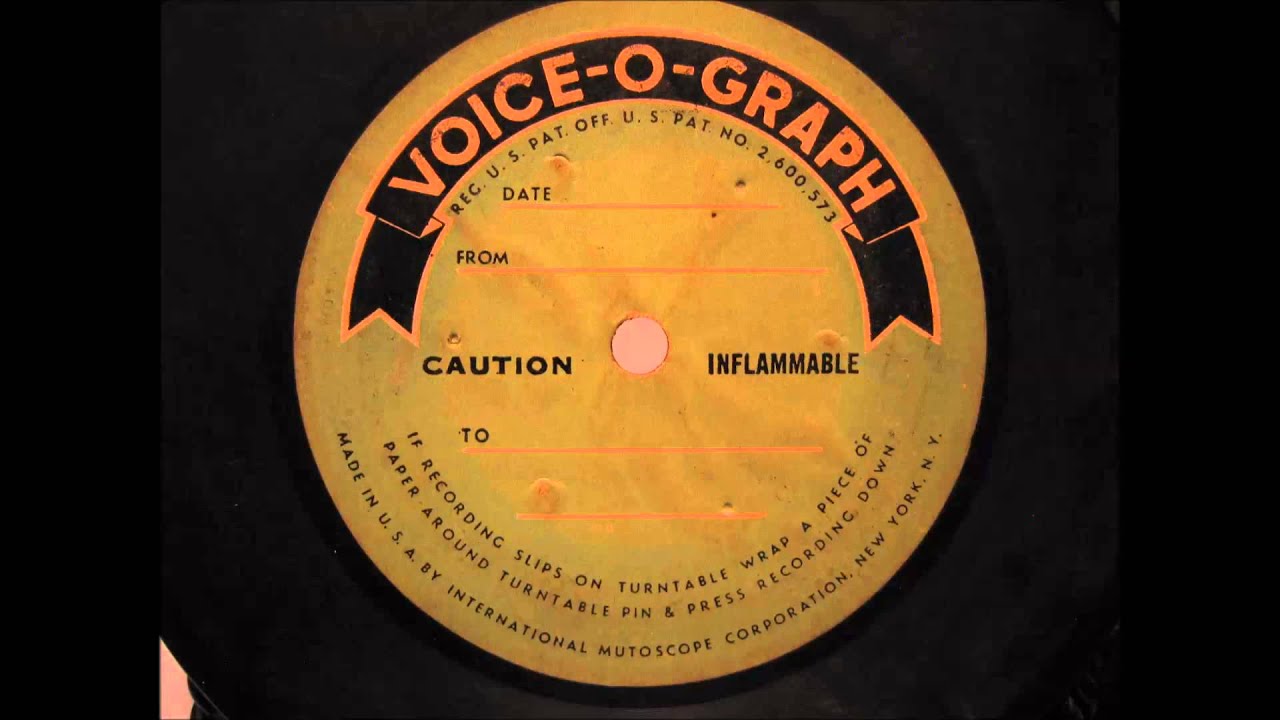 Voice-O-Graph-To Herman, Molly fm. Frances-Atlantic City - YouTube