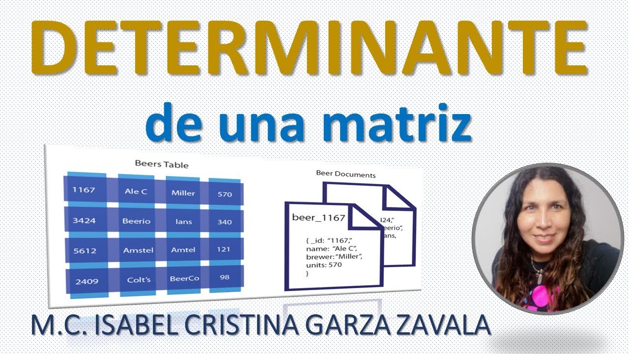 DETERMINANTE DE UNA MATRIZ DE ORDEN 2 Y 3 POR METODO DE COFACTORES ...