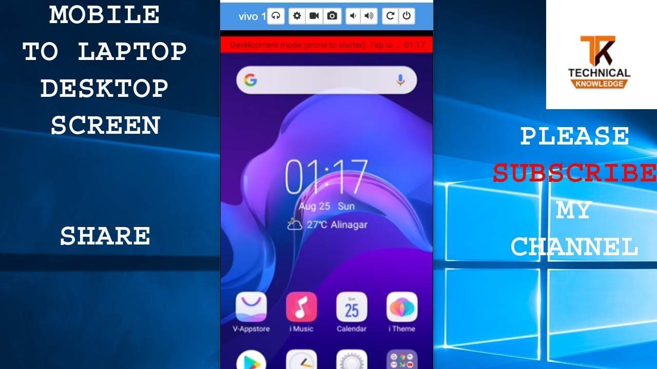 mobile display ko laptop se connect kaise kare | how to connect mobile ...