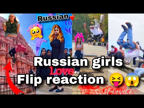 Russian girls flip reaction 🤭😝🫣🫣 #trending 🔥🔥 #youtube