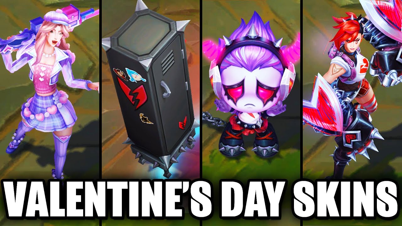 All New Heartache & Heartthrob Skins Spotlight Caitlyn Vi Amumu (League ...