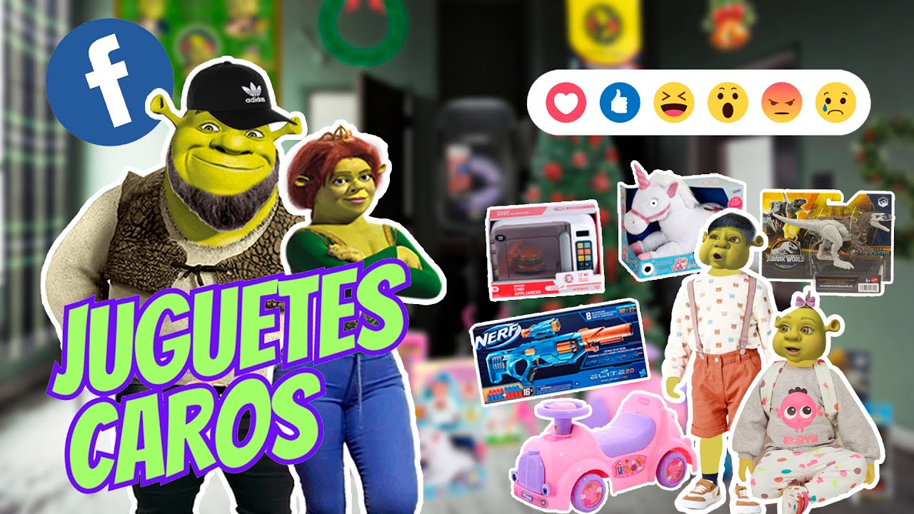 Shrek y Fiona presumen los REGALOS de NAVIDAD en el FACEBOOK I Compa ...
