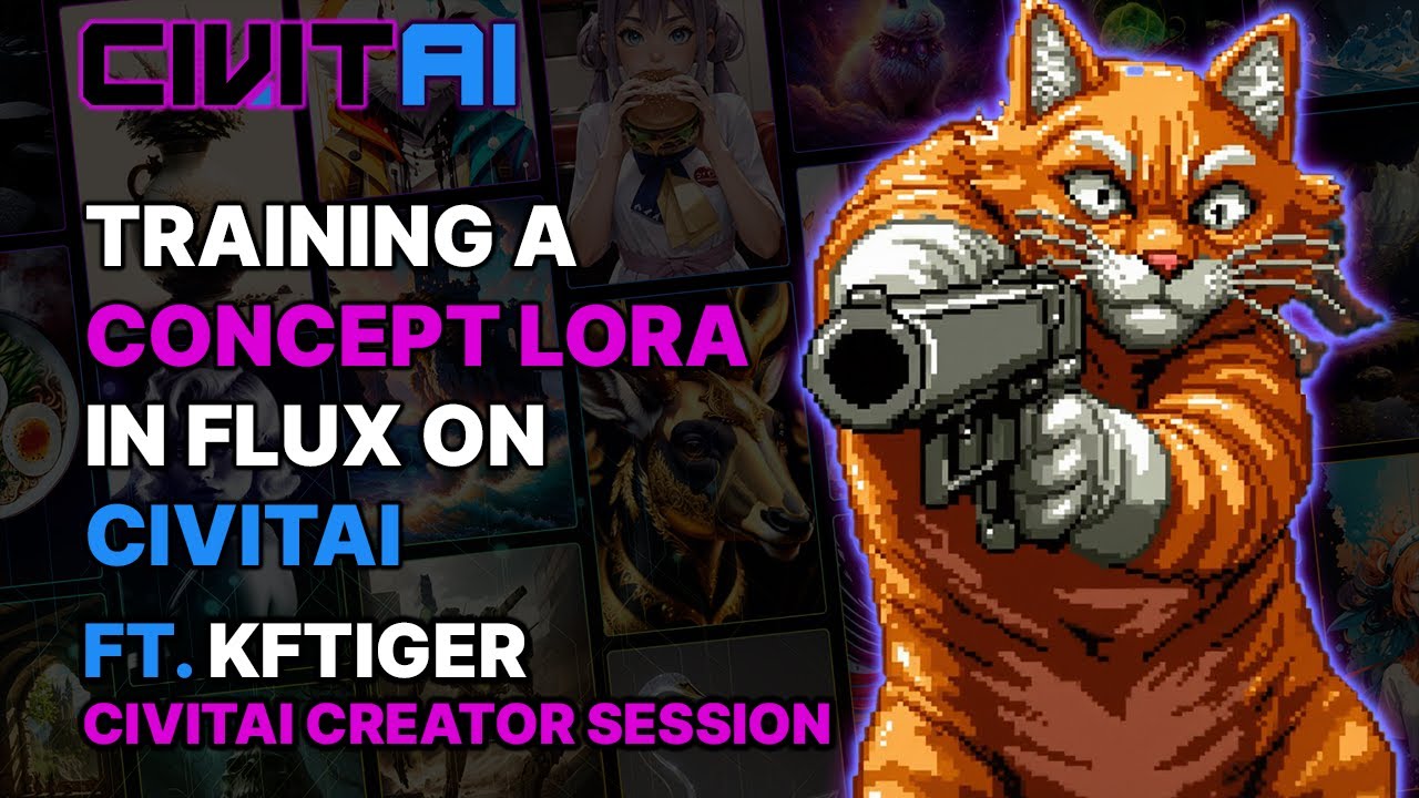 Training a CONCEPT LoRA in FLUX ft. KFTIGER // Civitai Creator Session ...