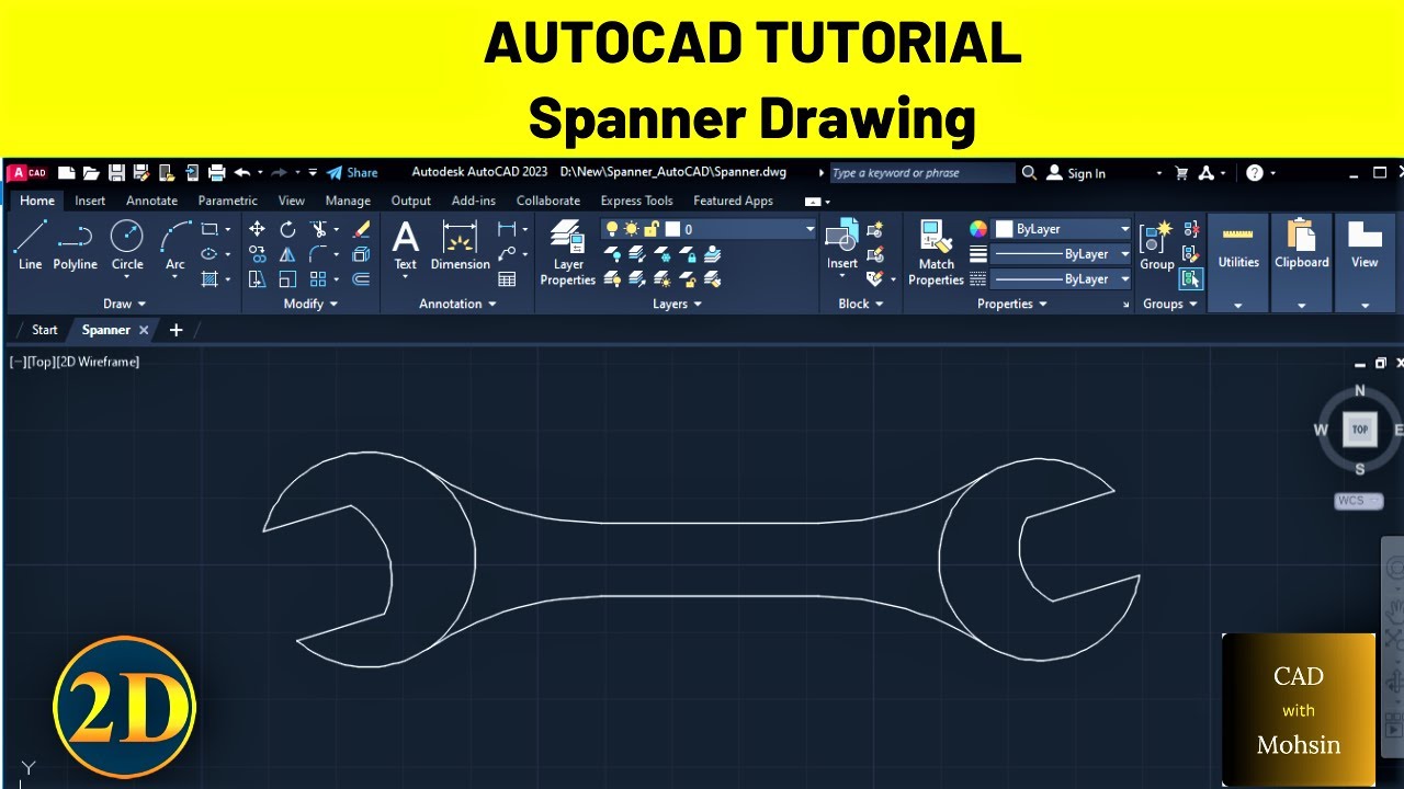 Sketching tutorial in AutoCAD | Robo CAD - YouTube