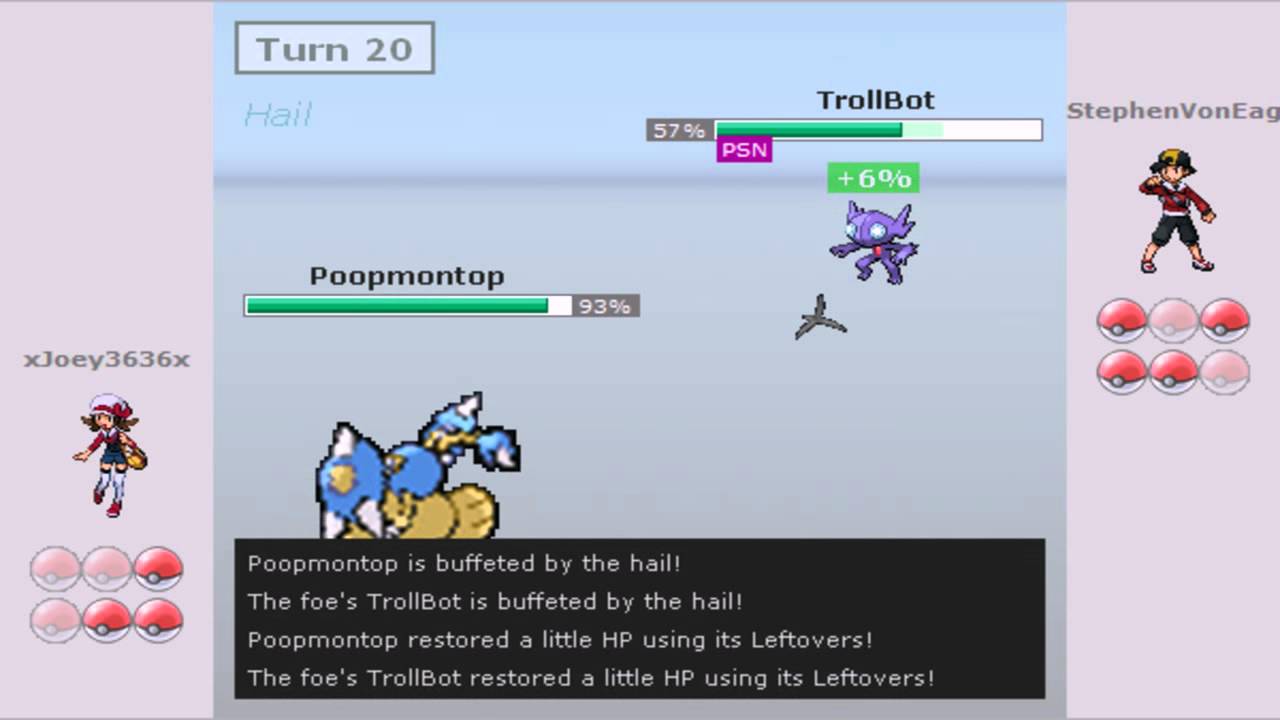 pokemon Online B/W Battle #7 UU (Hail Team) - YouTube