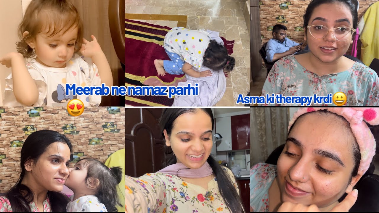 Meerab Ne Namaz Parhi 😍| Asma Ki Therapy Kardi | Bushra Haroon Vlog ...