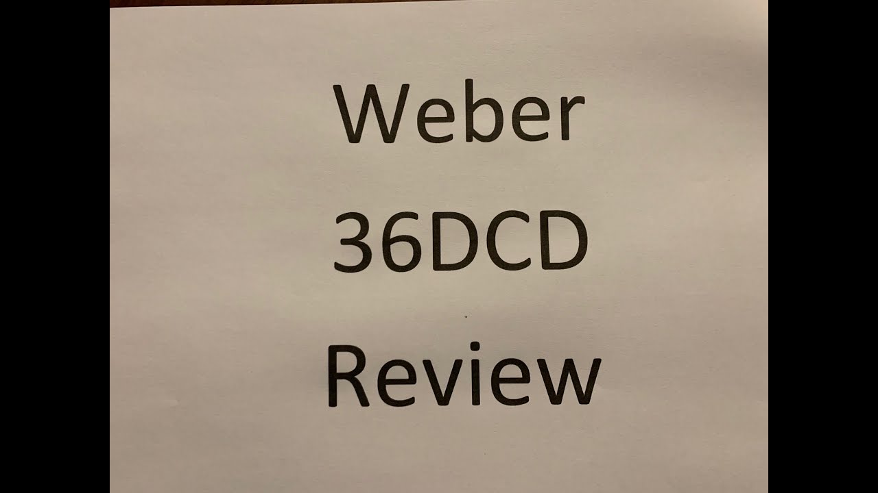 Weber 36 DCD Review - YouTube