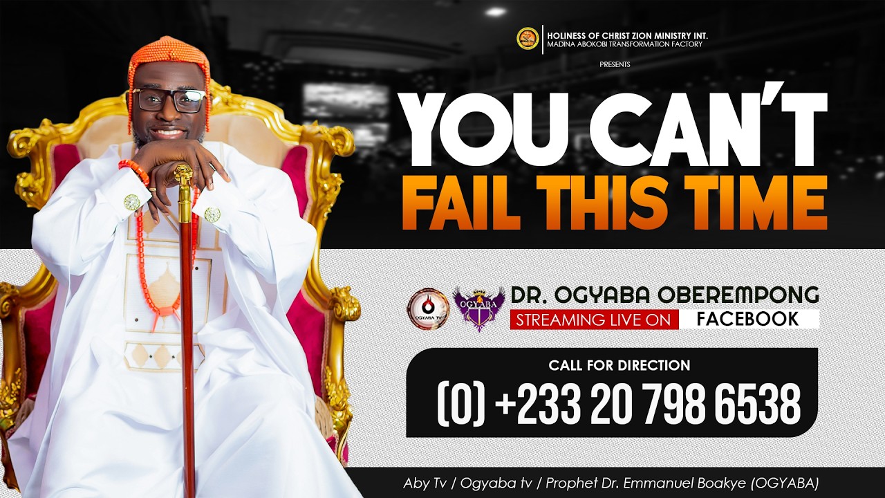 DESTINY SERVICE || The State Seer Prophet Dr.Ogyaba || 20th FEB.2026 ...