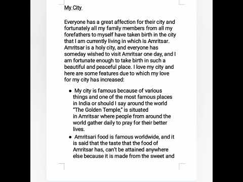 My city | English paragraph #paragraphwriting #essaywritinginenglish # ...