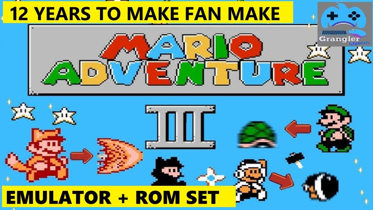 Mario Adventure 3 Nes Fan Made 12 Years to Make Emulator + Rom Set ...