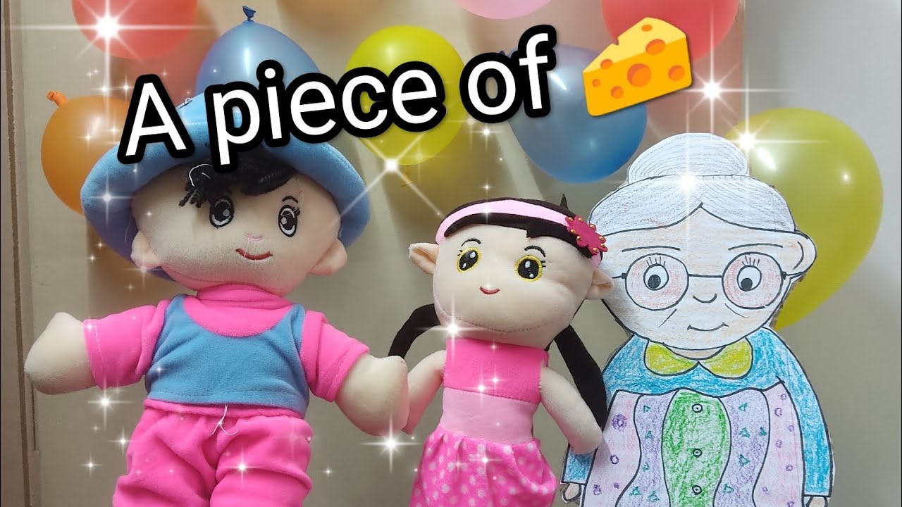 A piece of 🧀 | hindi moral story for kids | puppet story for ...