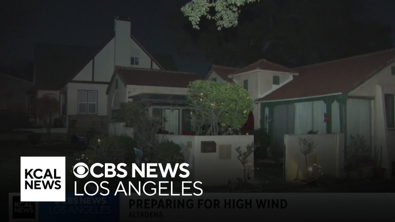 Powerful winds have residents near Eaton Fire on edge - YouTube