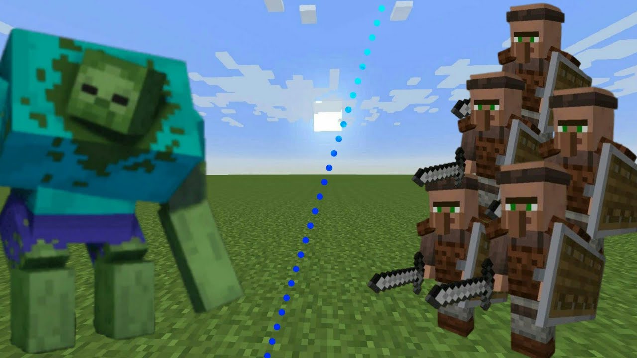 Minecraft - Mutant zombie vs villager | Part-1 - YouTube