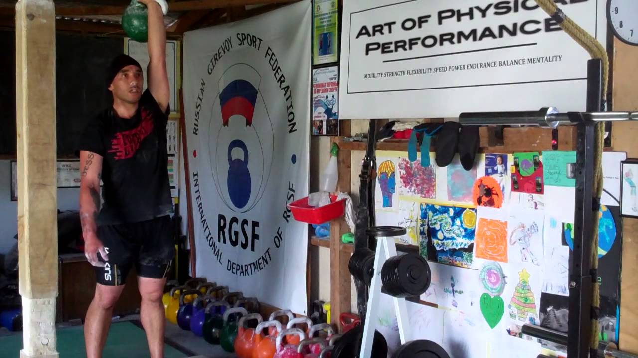 3rd set, snatch 26kg - YouTube