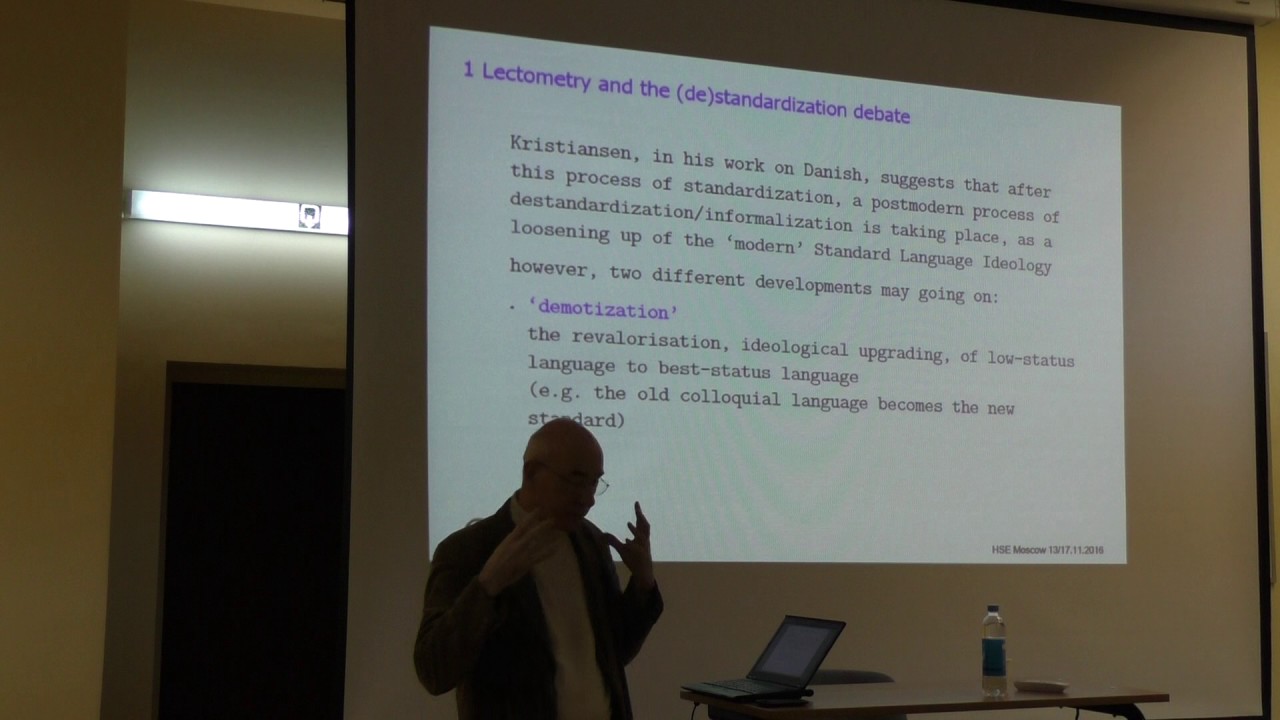 Aspects of Cognitive Sociolinguistics (by prof. Dirk Geeraerts) — part ...