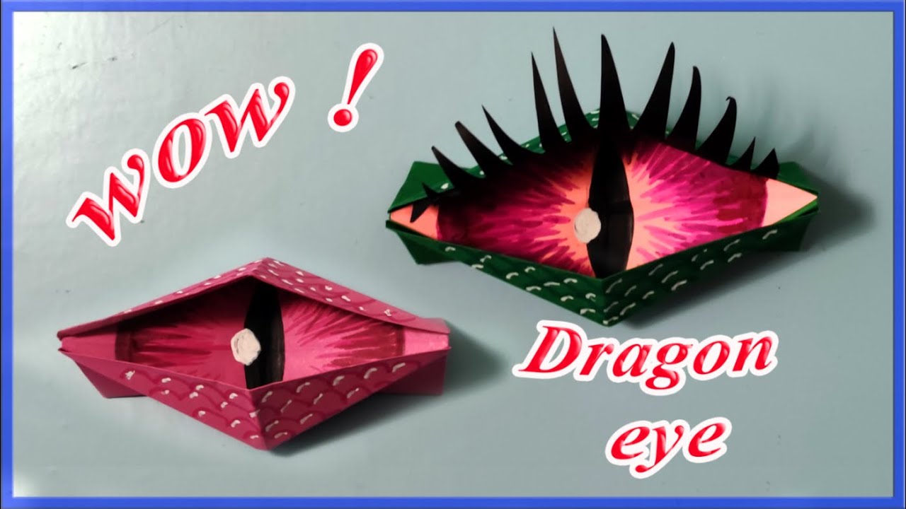How to make a dragon eye 🐉 that can blink 🔥 DIY toys 👍 Step by step ...