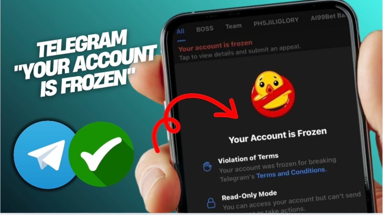 How to fix "Your account is frozen" problem on Telegram | Fix Telegram ...