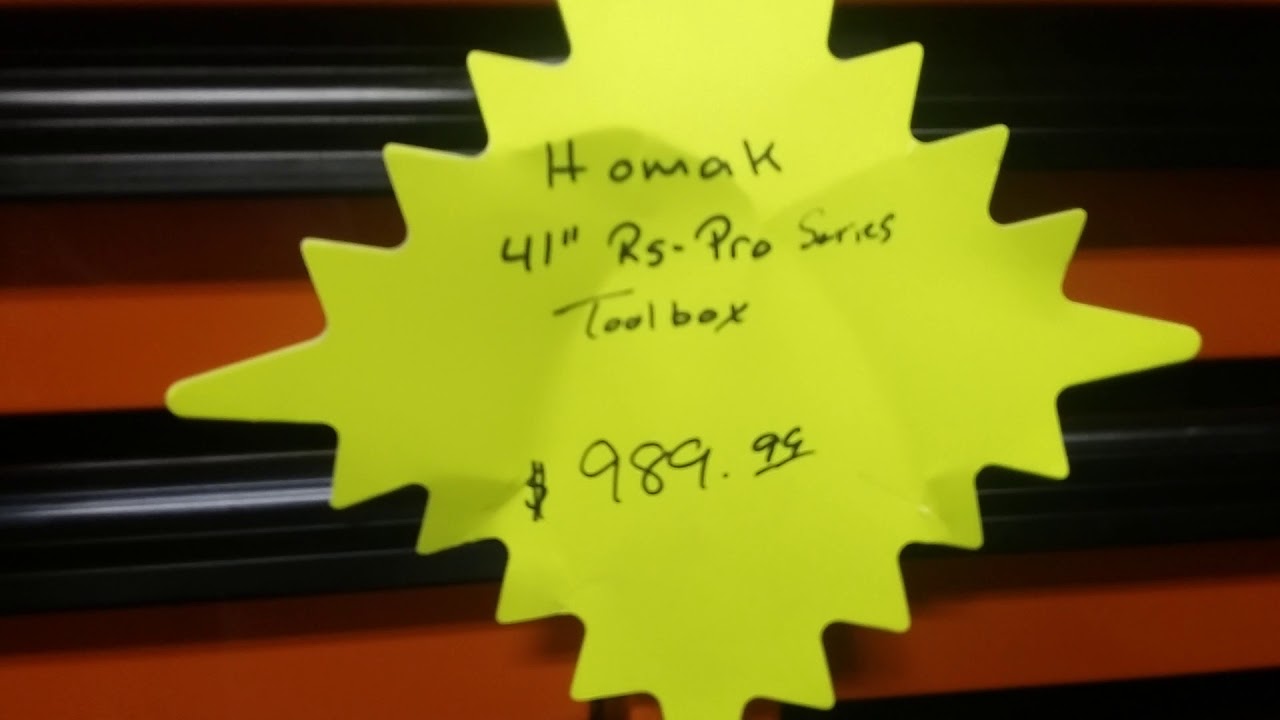 New tool box from homak 41" - YouTube