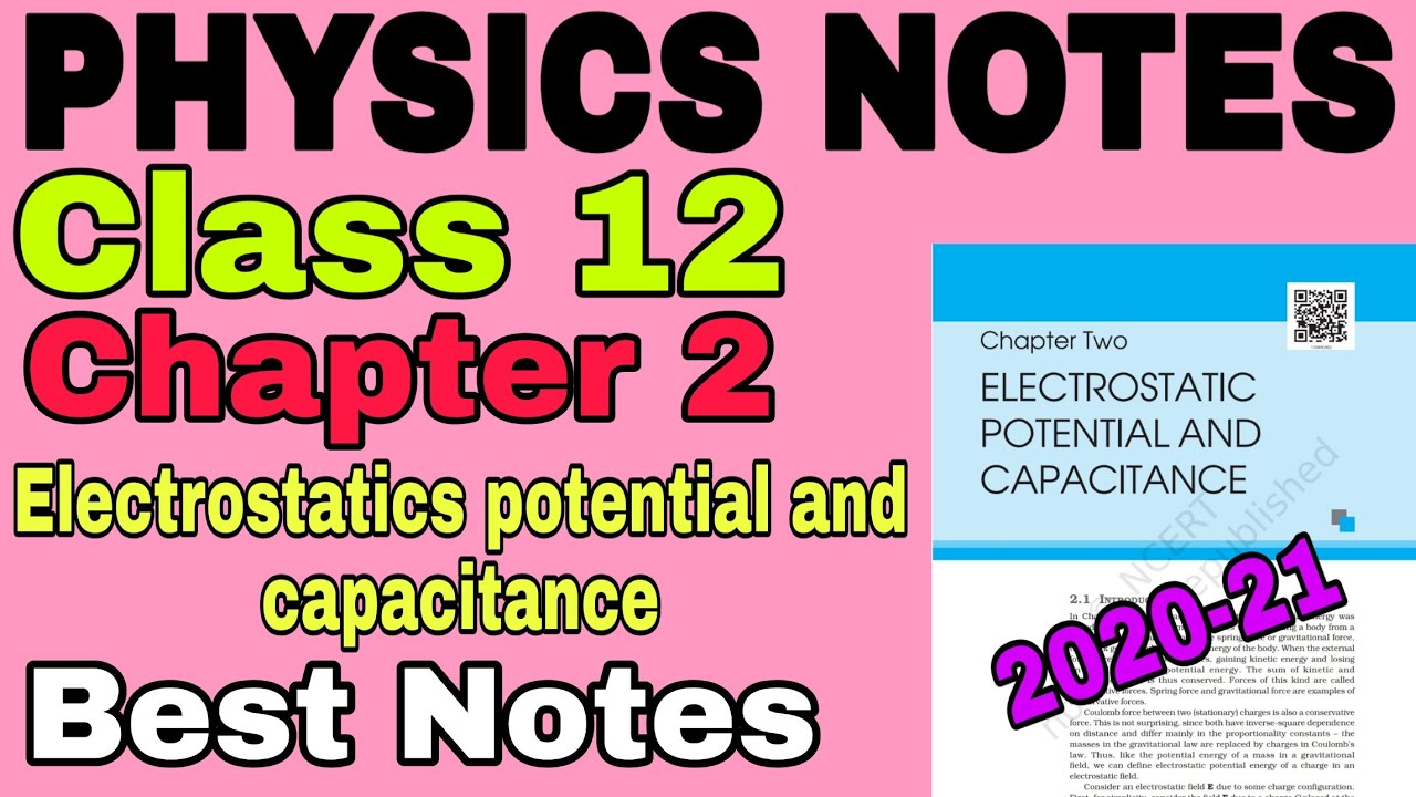 Class 12th physics notes chapter 2 Electrostatic potential and ...