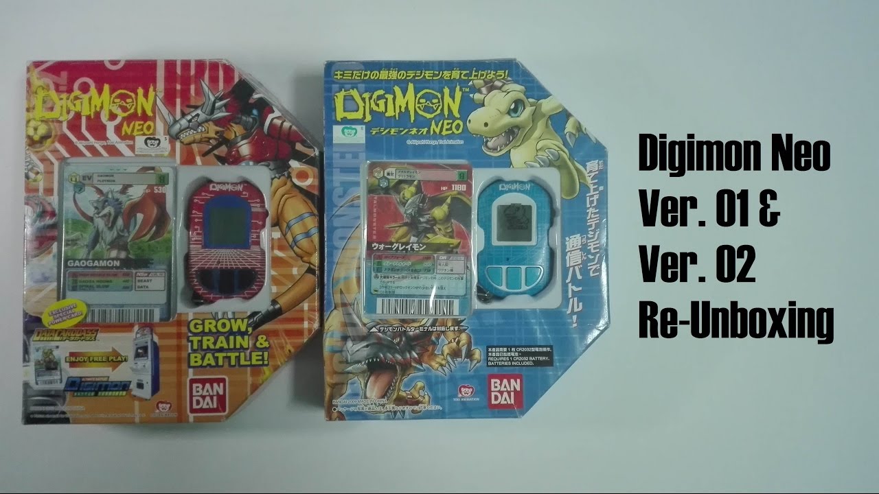 Digimon Neo Ver. 1 & Ver. 2 Re-Unboxing - YouTube