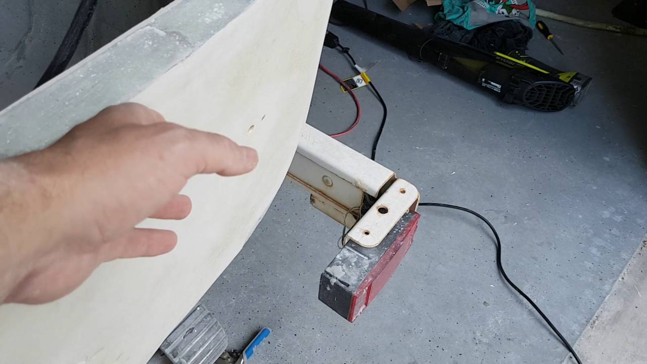 1960 MFG Edinboro Transom Repair - Cap, Riser, and Skin Finish - YouTube