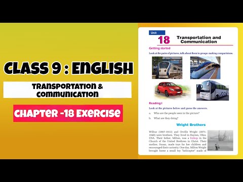 Class Nine English Chapter-18 Exercise | Transportation And ...