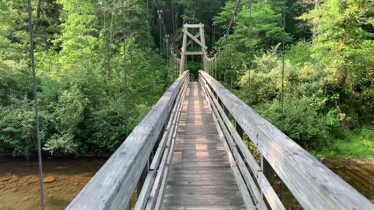2019 Appalachian Trail Thru Hike - Swinging Bridge in Virginia - YouTube