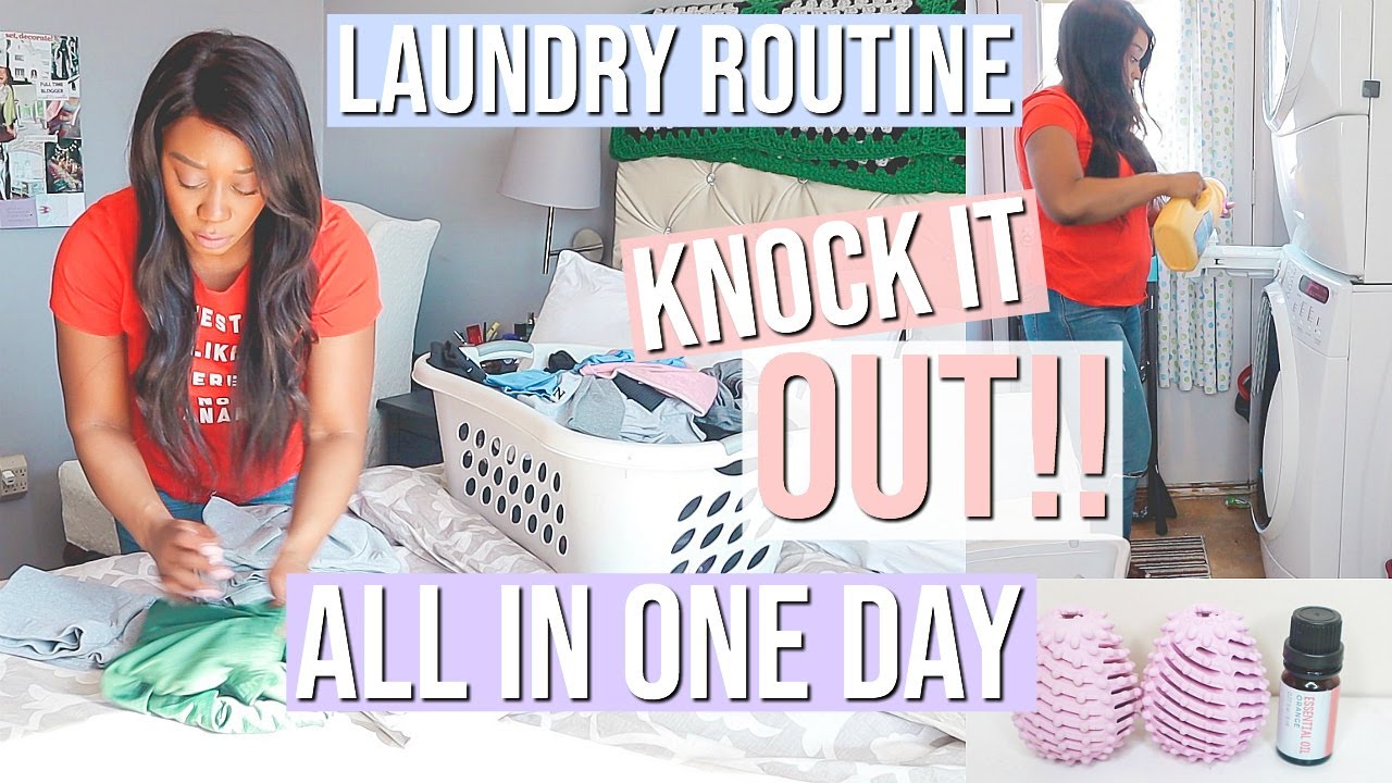 HOW TO MAKE LAUNDRY DAY EASIER! NEW WEEKLY LAUNDRY ROUTINE + LAUNDRY ...