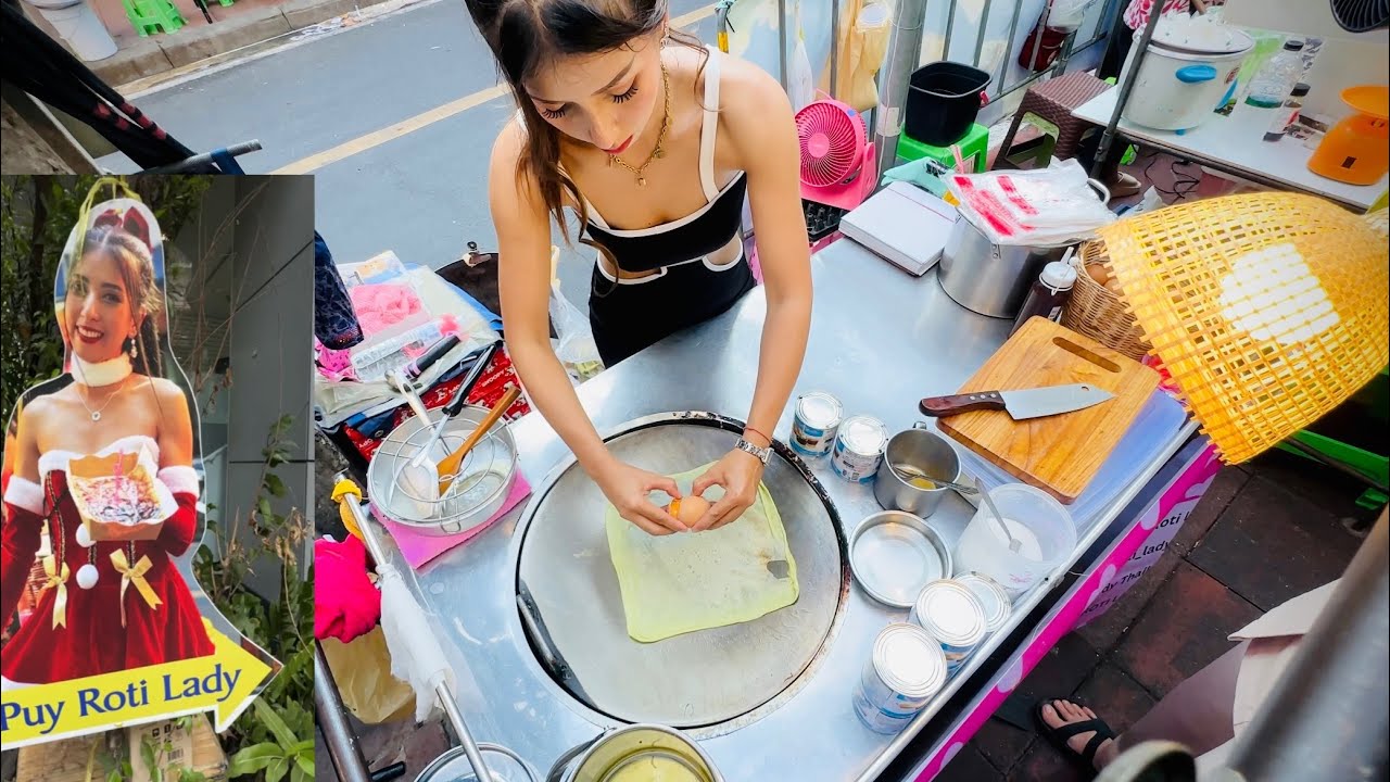 Puy Roti lady in Bangkok Thiland Most World Famous Eggs & Bananas ...