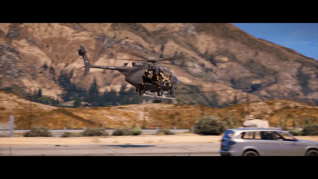 GTA 5 MH-6 Little Bird SUV Interdiction [Learning the tools and the ...