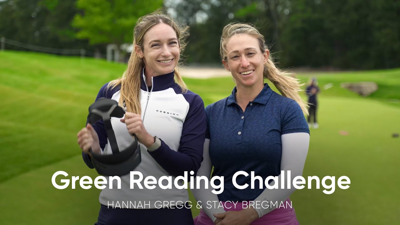 Tour-level green reading challenge | Hannah Gregg vs. Stacy Bregman - YouTube